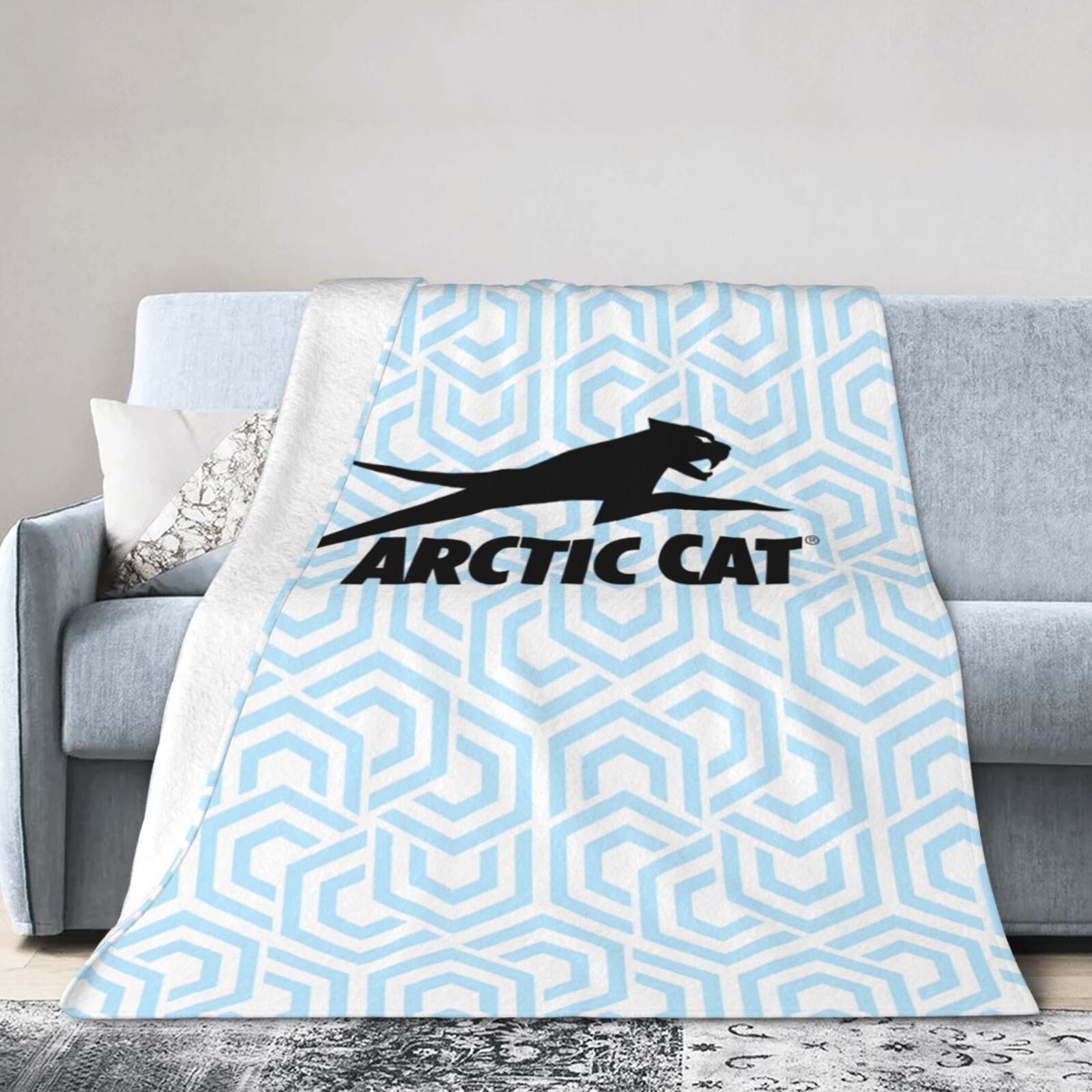 Arctic Cat Logo Blanket Large Luxury Fleece Soft Anti-Static Anti ...