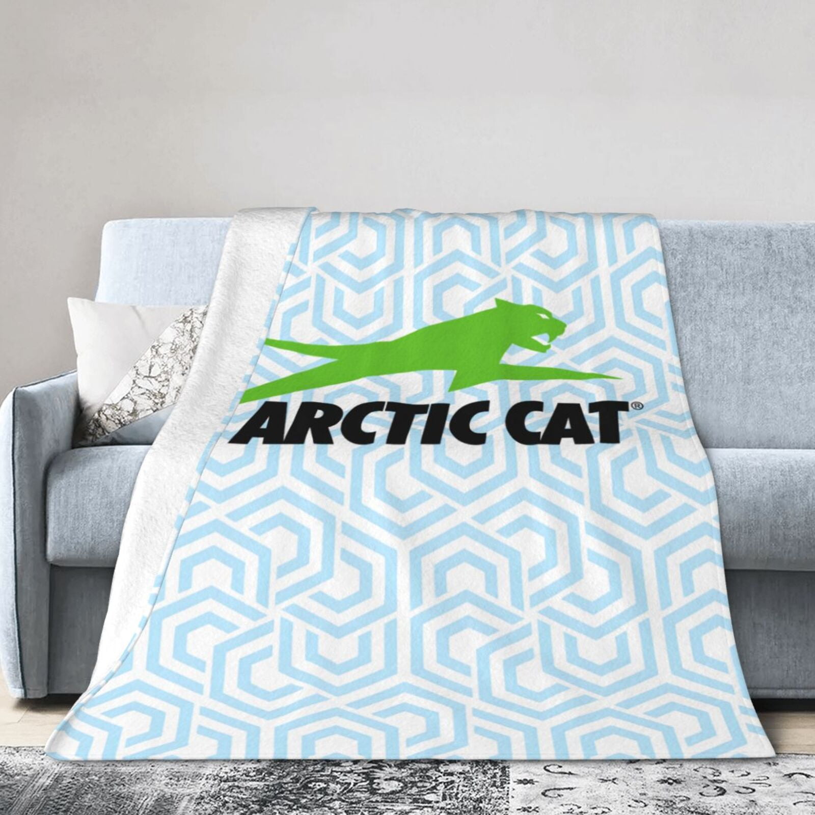 Arctic Cat Logo Blanket Large Luxury Fleece Soft Anti-Static Anti ...