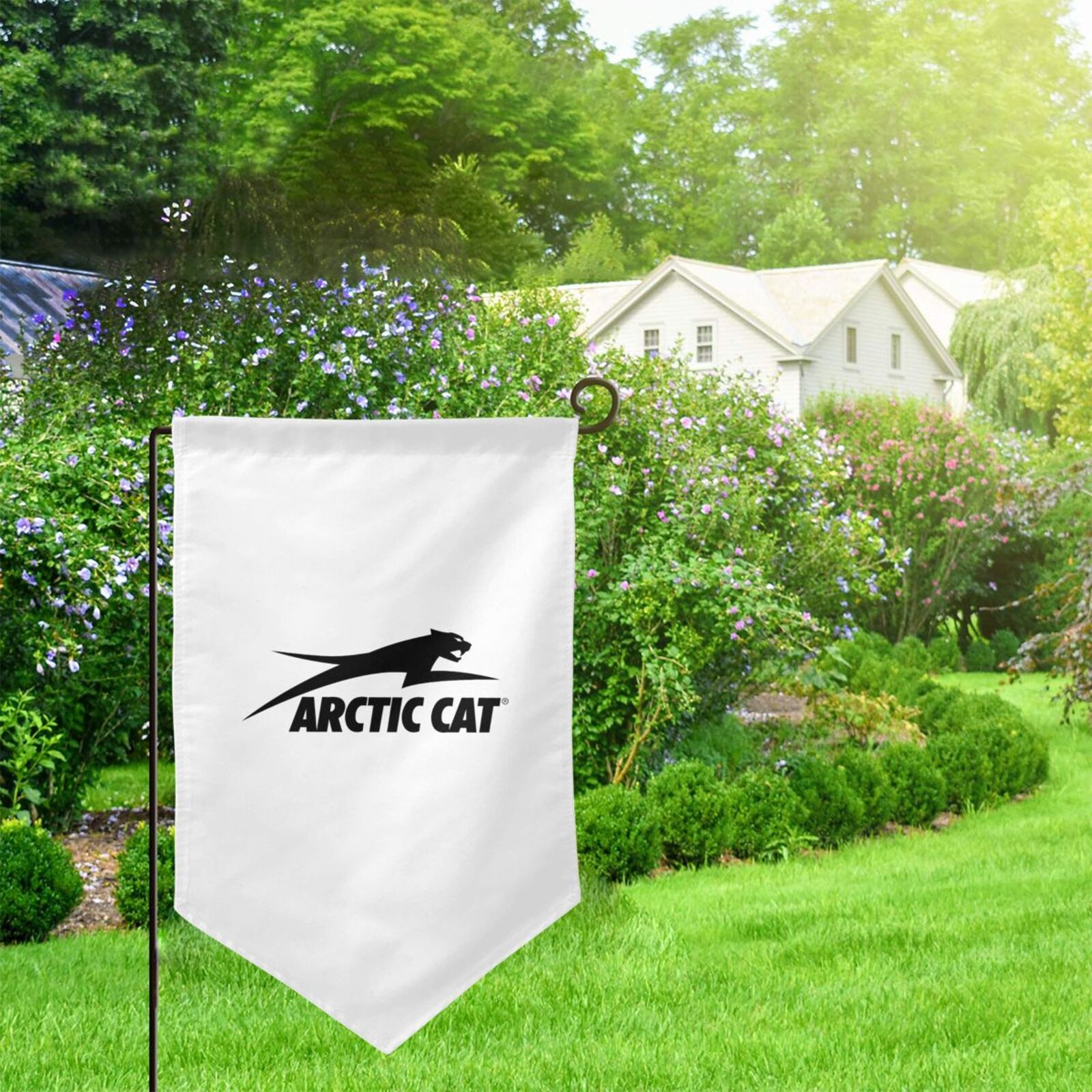 Arctic Cat Logo Garden Flag - Double Sided Banners For Outdoor Indoor ...