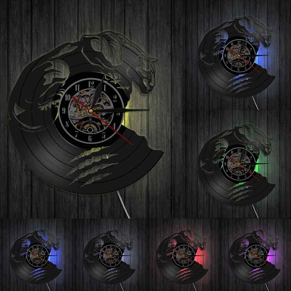 Arctic Cat Panther Wall Clock African Wild Life Animal Beast Predator ...