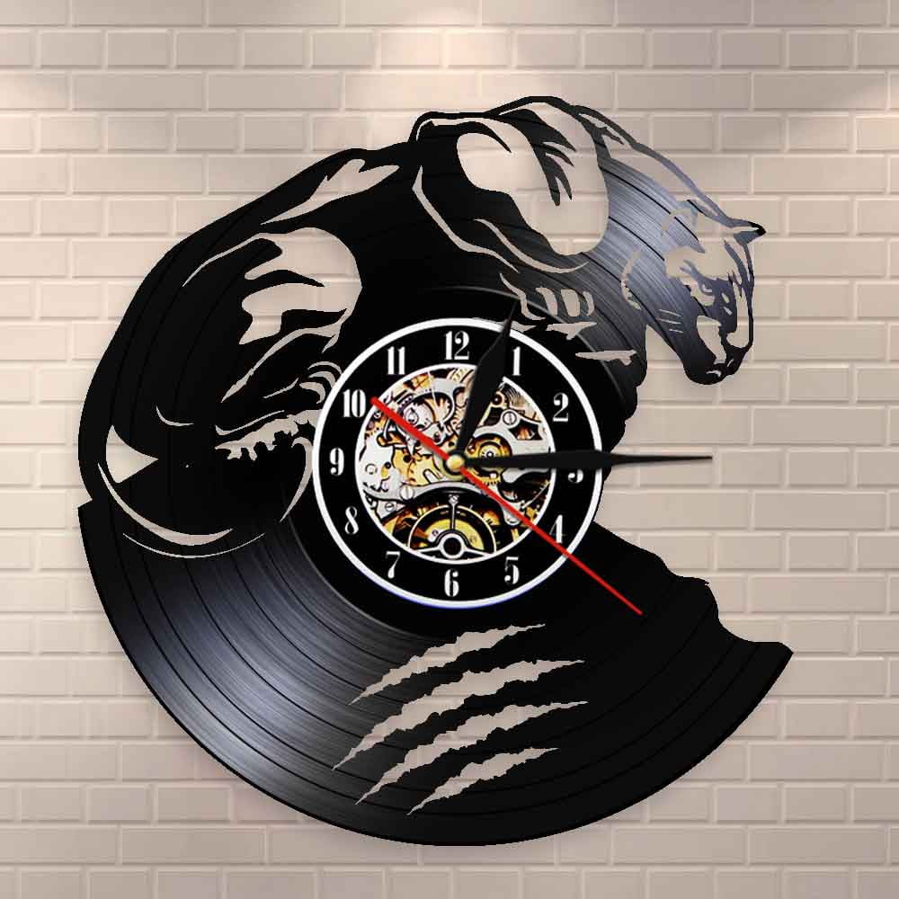 Arctic Cat Panther Wall Clock African Wild Life Animal Beast Predator ...