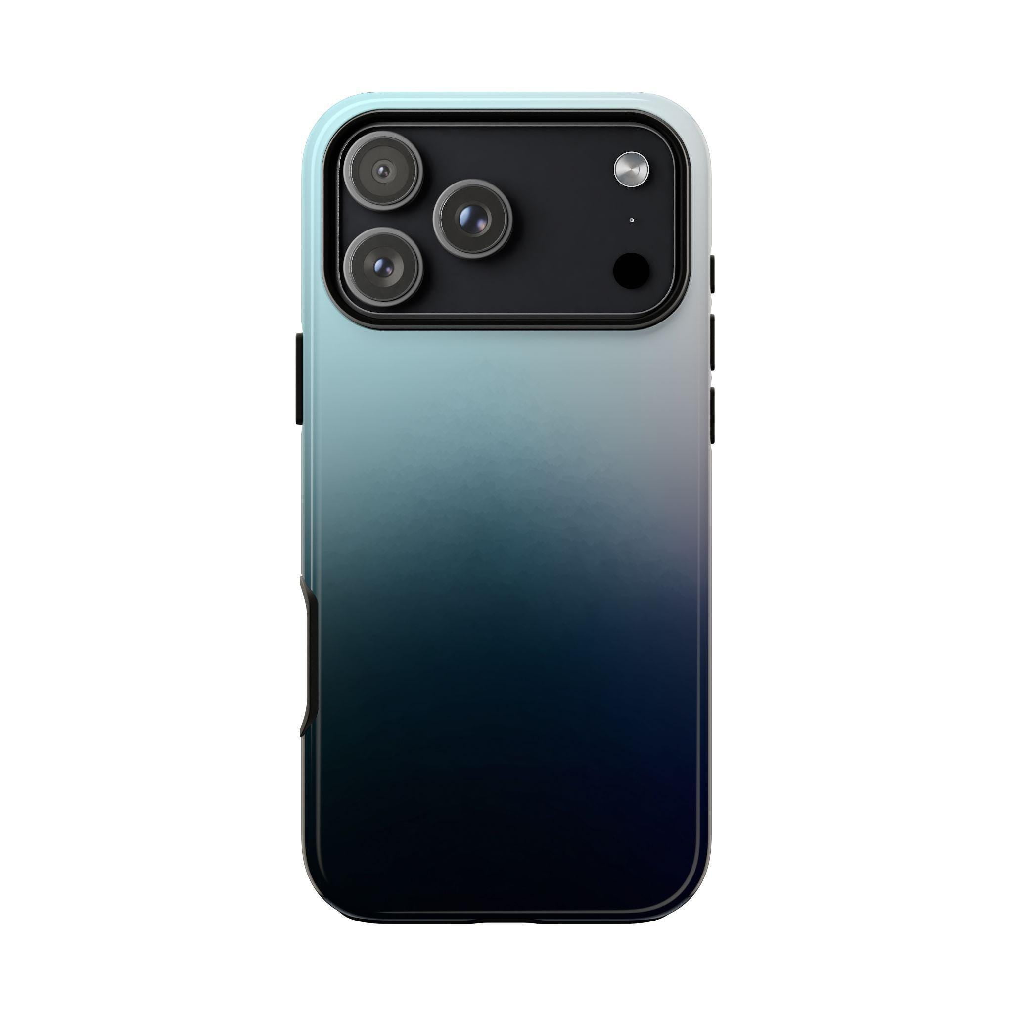 Arctic Fade Blue Gradient Cool Minimalist Design Phone Case with iPhone ...