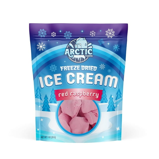 Arctic Farms Freeze Dried Ice Cream that Does Not Melt (Red Raspberry ...