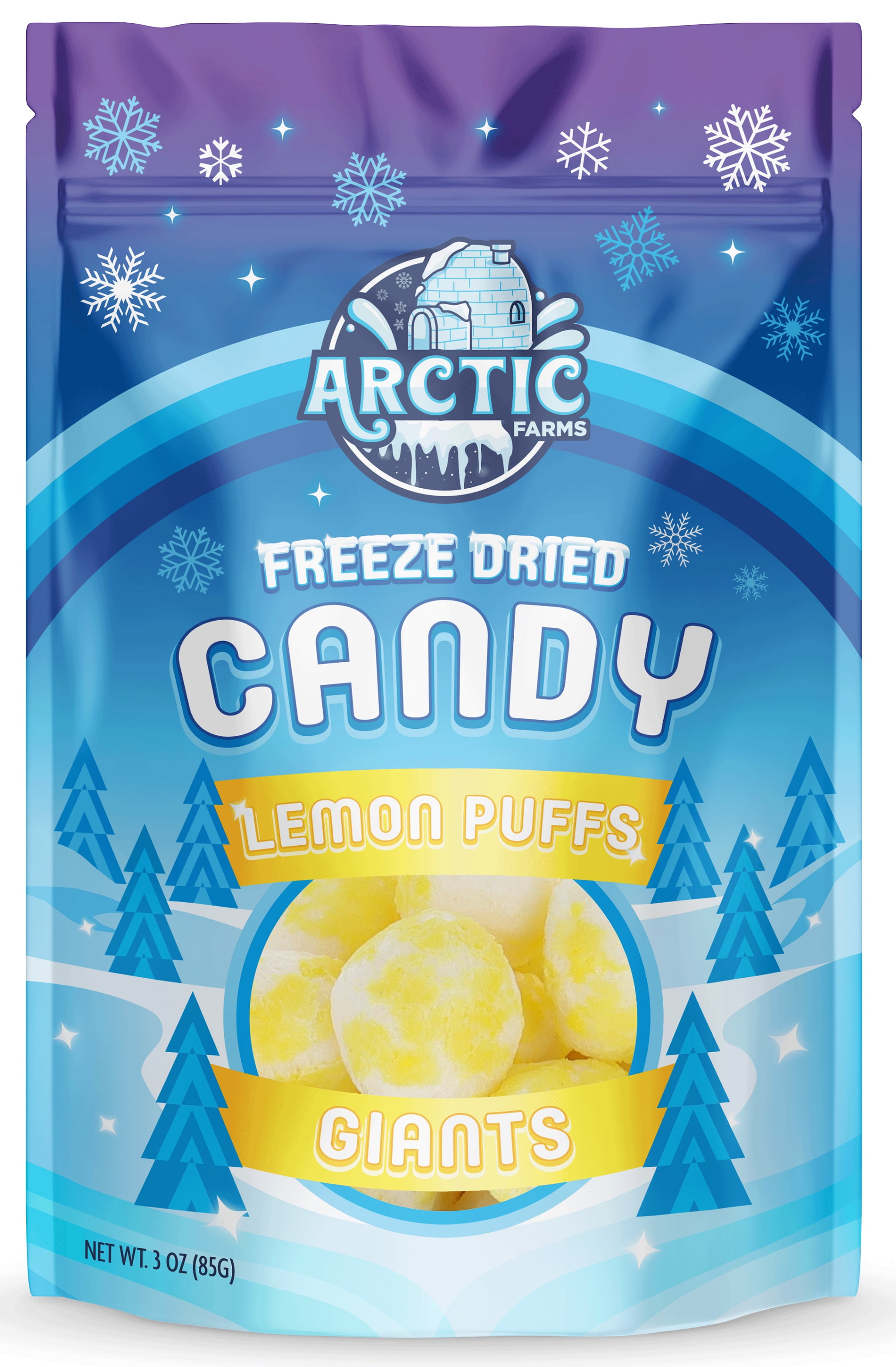 Arctic Farms Freeze Dried Lemon Puffs - Walmart.com