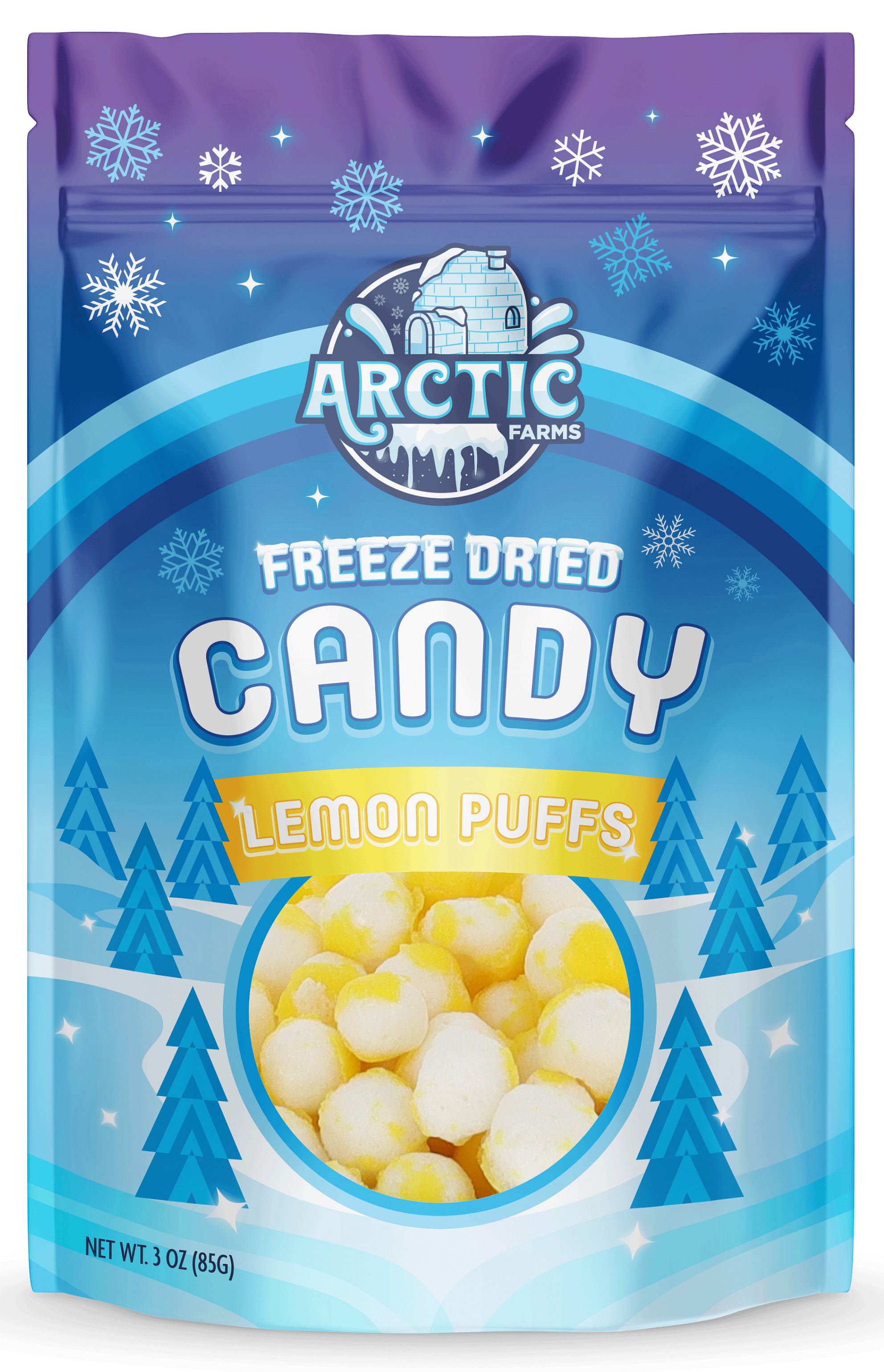Arctic Farms Freeze Dried Lemon Puffs - Walmart.com