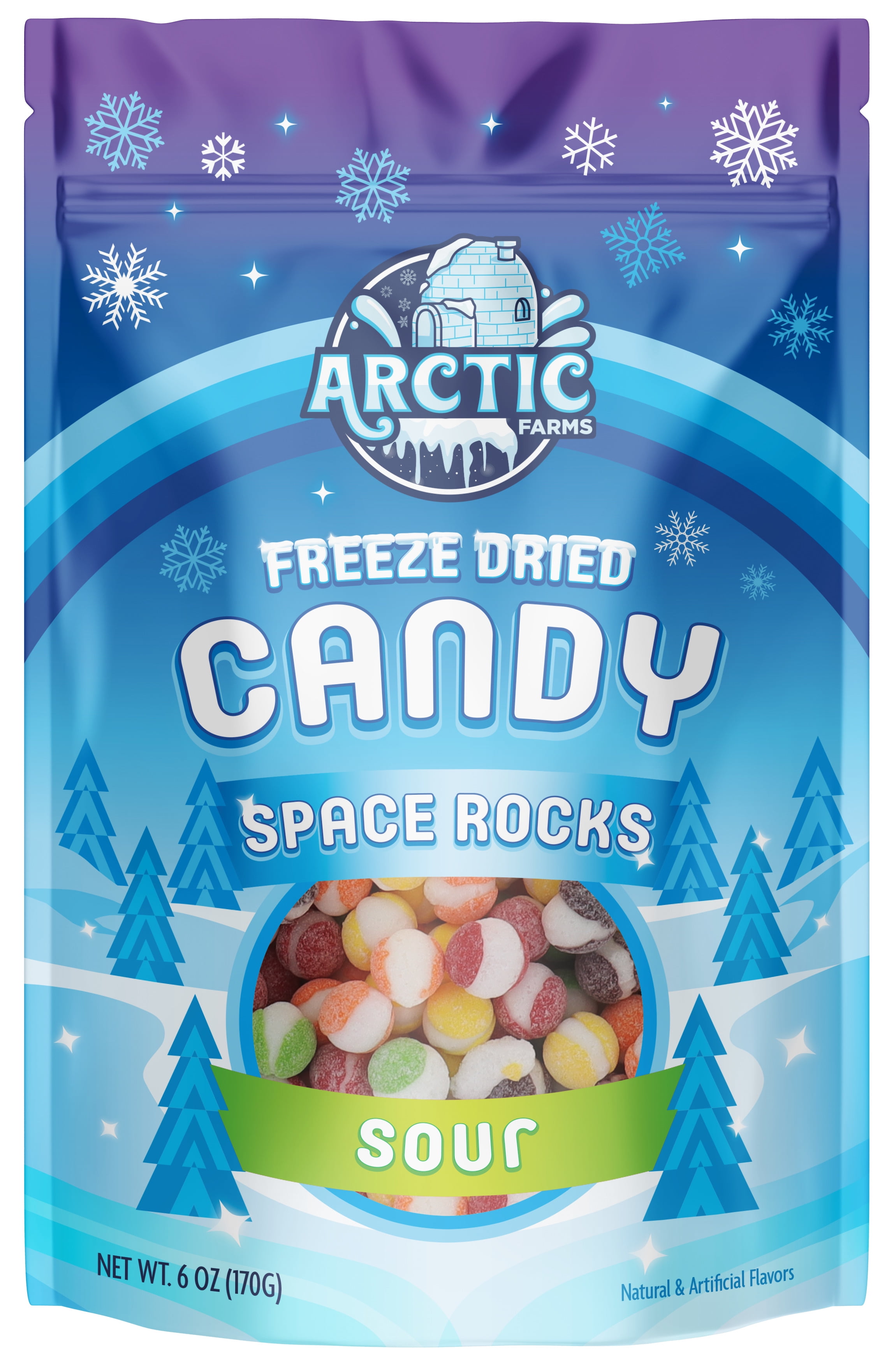 Arctic Farms Freeze Dried Space Rocks (Sour Flavors) (6oz) - Walmart.com