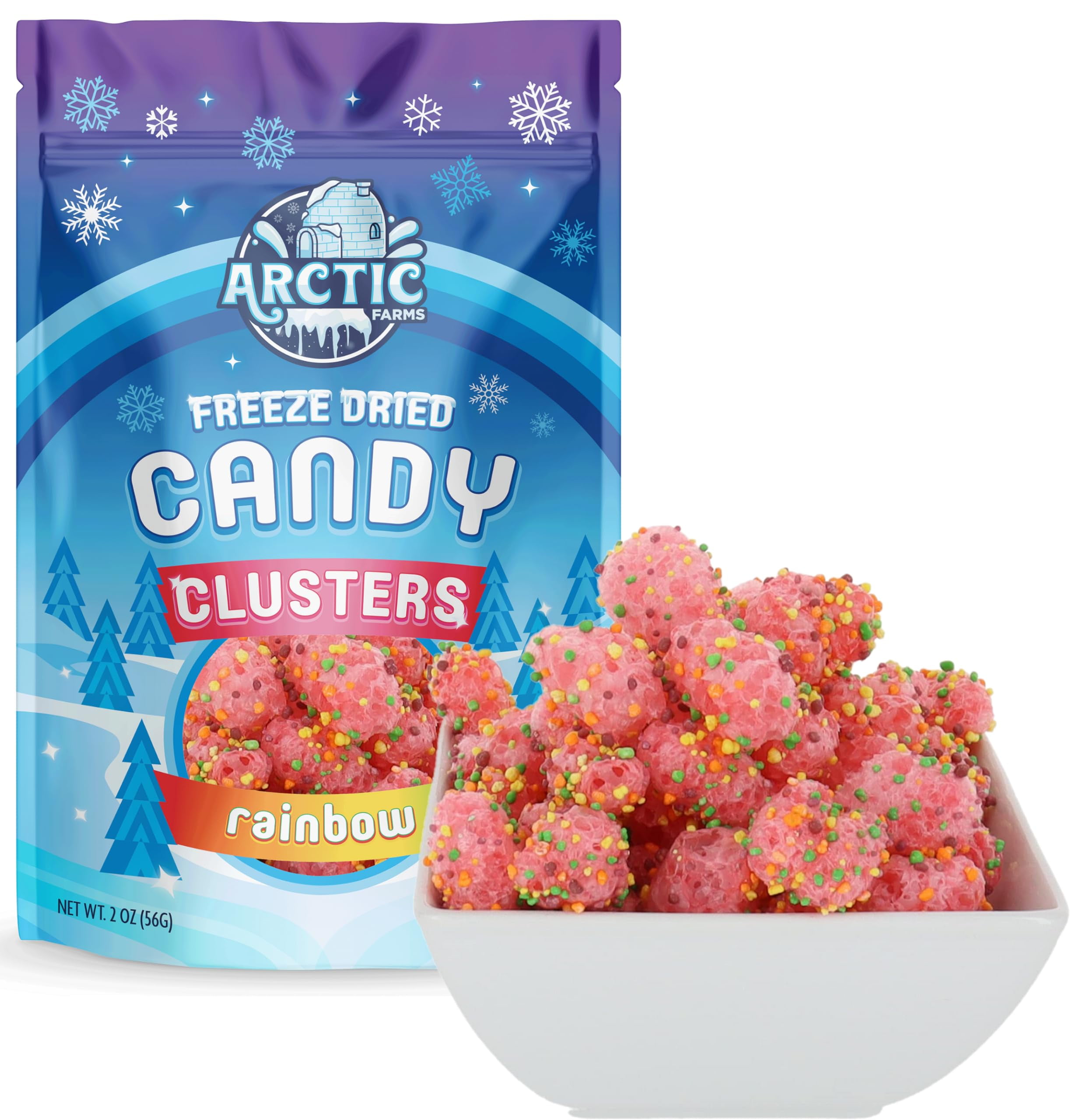 Arctic Farms Freeze Dried YYF14 Candy Clusters Candies 2oz Bagged and ...