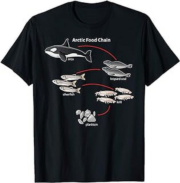 Arctic Food Chain Orca Lover Sea Ocean Marine Animal Gift T-Shirt ...