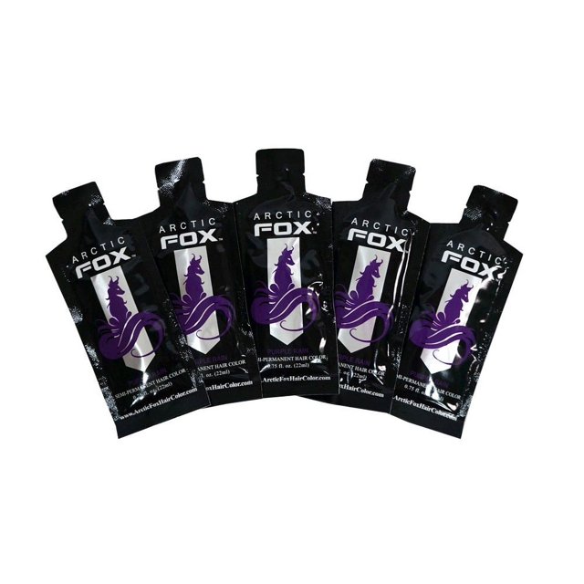 Arctic Fox Purple AF 5-Mini Pack Semi-Permanent Vegan Hair Dye Color ...
