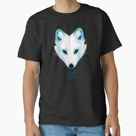 Arctic Fox V2 Elegant Winter Wildlife Snowy Nature Clean Classic Unisex ...