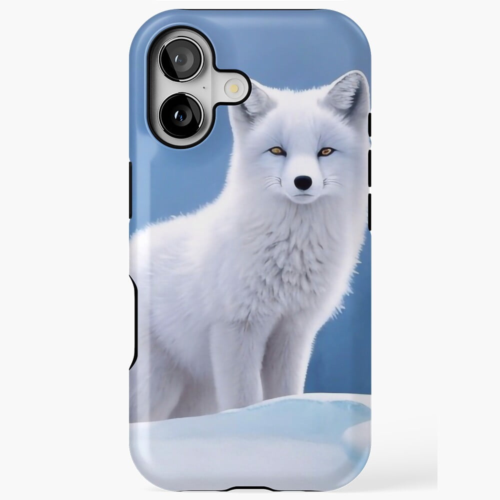 Arctic Fox Winter Wildlife Animal in Snow Nature Phone Case 17 16 15 14 ...