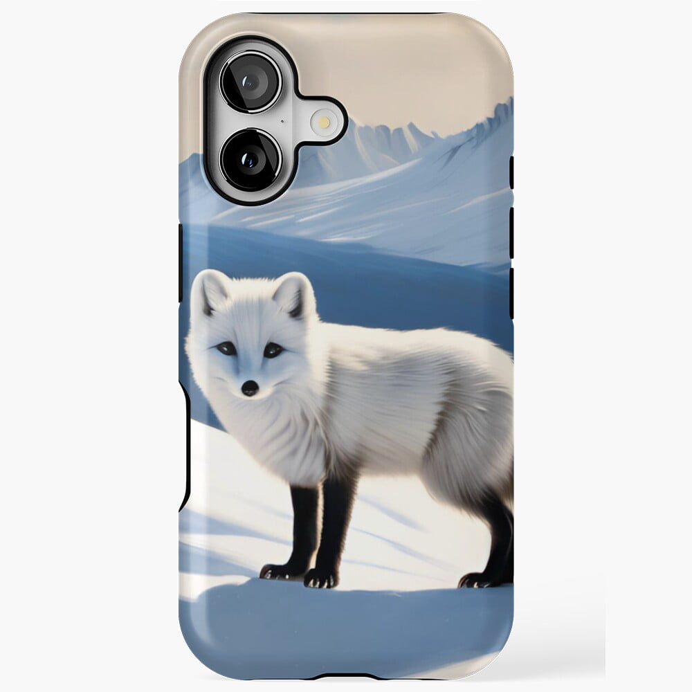 Arctic Fox in Snowy Tundra Winter Wildlife Nature Phone Case 17 16 15 ...