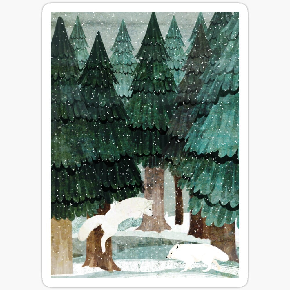 Arctic Foxes Sticker Phone Decal Water Bottle Stickers Car Decals ...