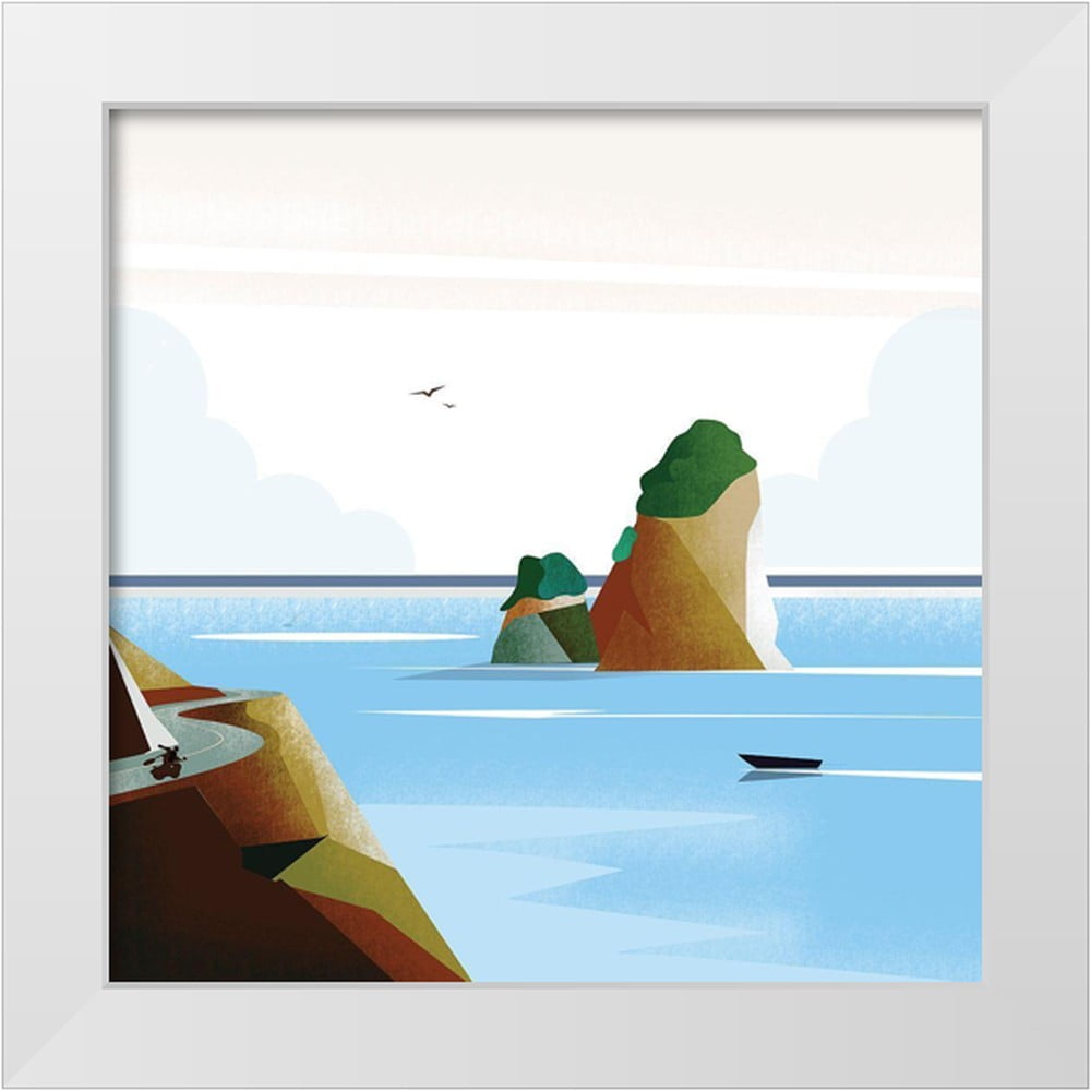 Arctic Frame 12x12 White Modern Wood Framed Museum Art Print Titled ...