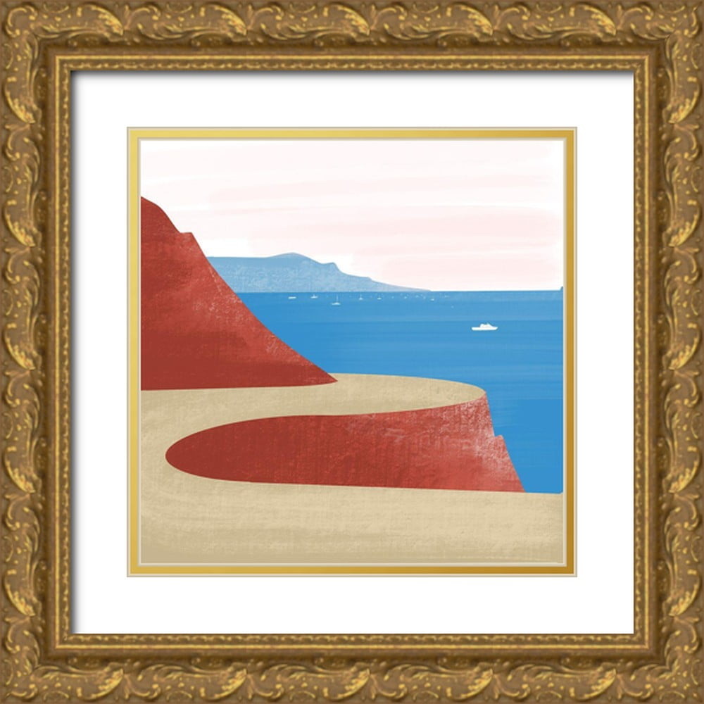 Arctic Frame 20x20 Gold Ornate Wood Framed with Double Matting Museum ...