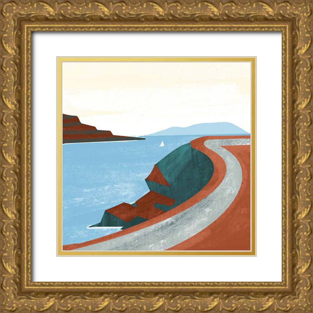 Arctic Frame 20x20 Gold Ornate Wood Framed with Double Matting Museum ...