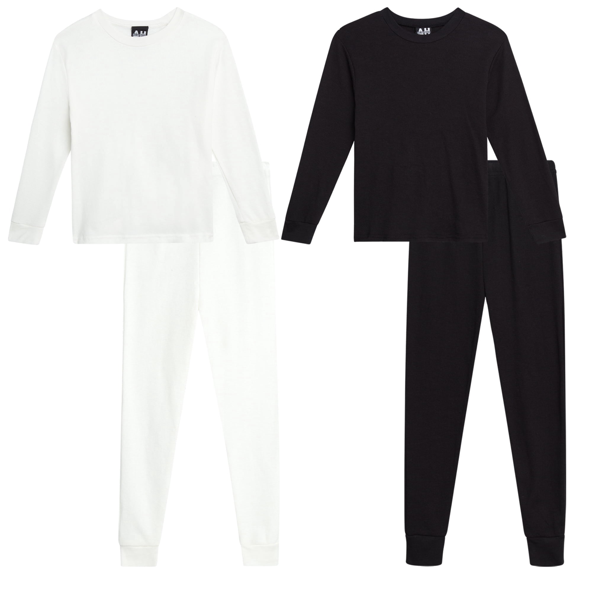 Arctic Hero Boys' 4-Piece Thermal Underwear Set - Waffle Knit Top and ...