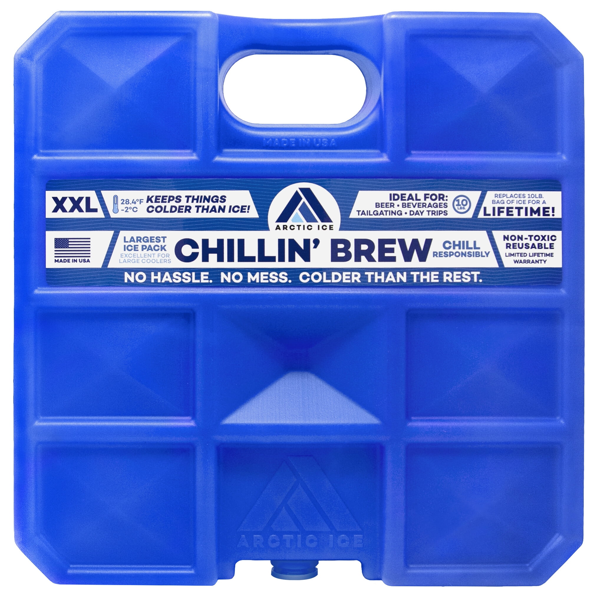 Arctic Ice 1261 Chillin' Brew Series Large 10 lbs Reble Freezer Ice ...