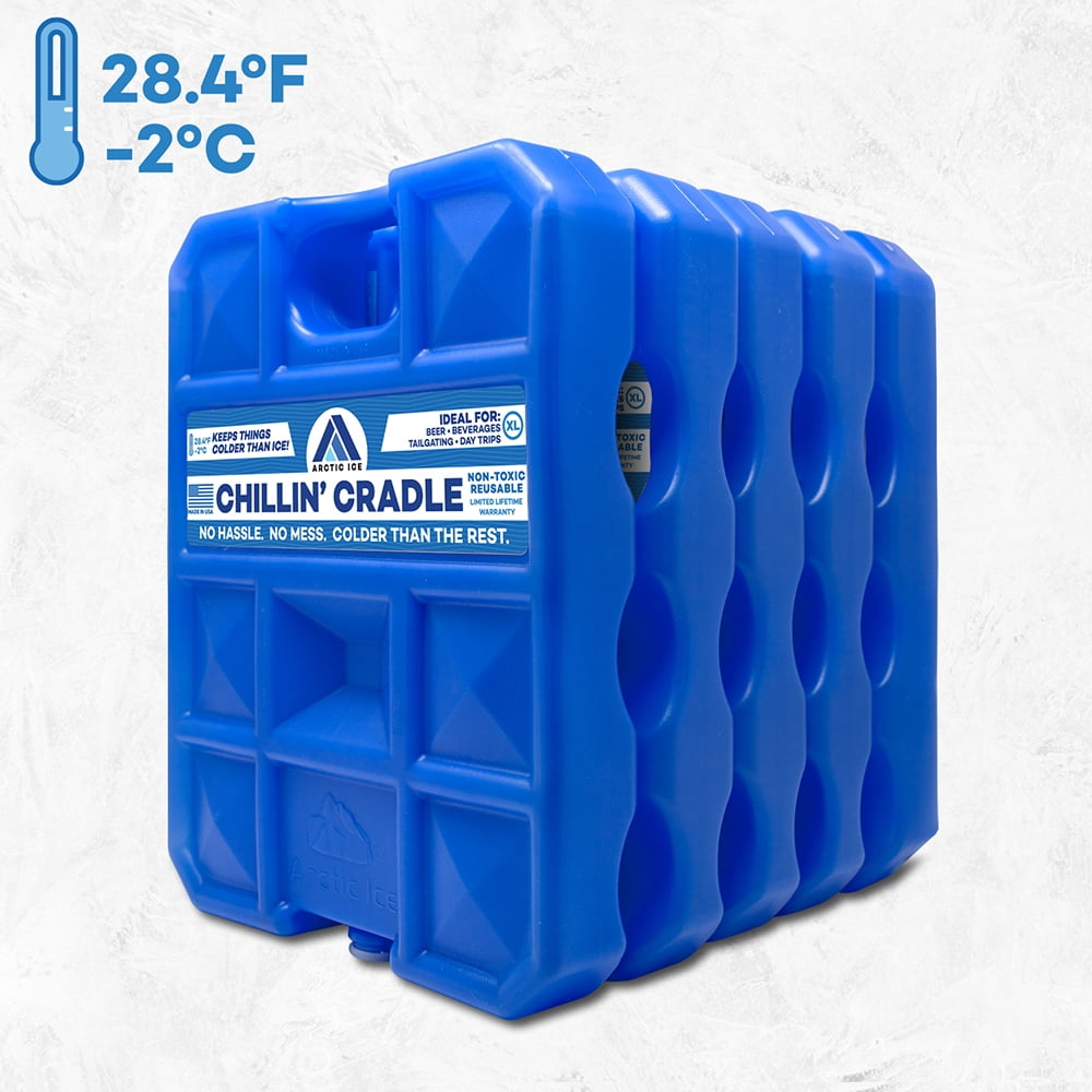 Arctic Ice Chillin' Cradle X-Large 5 LBS Ice Pack for Drinks - Freezes ...