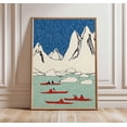 Arctic Kayaking Ice Mountain Landscape Nordic Nature Wall Art Decor ...