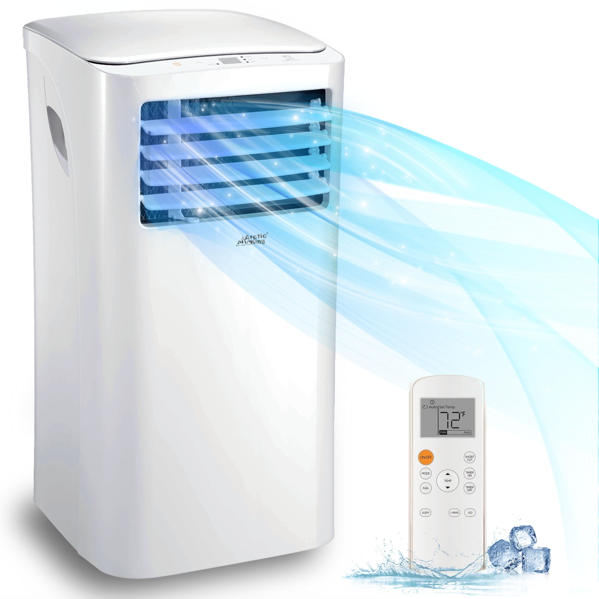 Arctic King 10,000 BTU Portable AC, Cools 450 Sq. Ft, Built-in ...