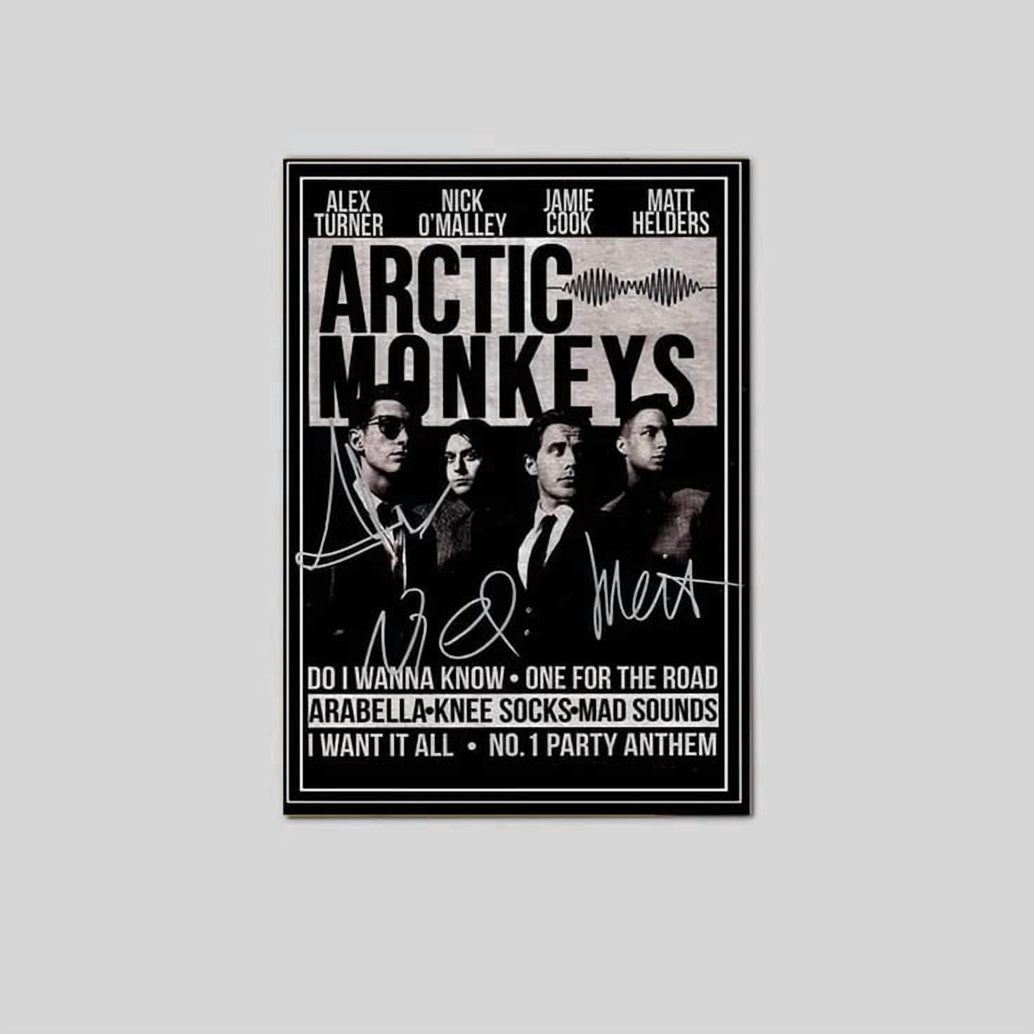 Arctic Monkeys AM Poster Signed by Alex Turner, Matt Helders Poster ...