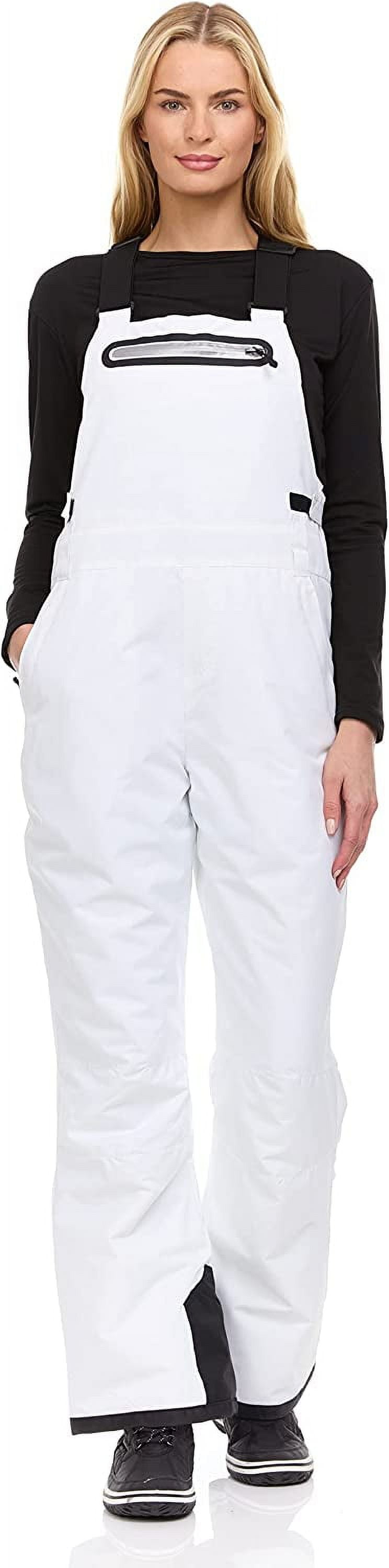 Arctic Quest Ladies Textured Dobby Snow and Ski Bib Overall, Medium ...