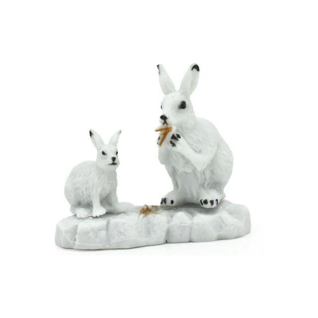 Arctic Rabbit Toy, Snowshoe Hare, Realistic Rubber Replica, Hand ...