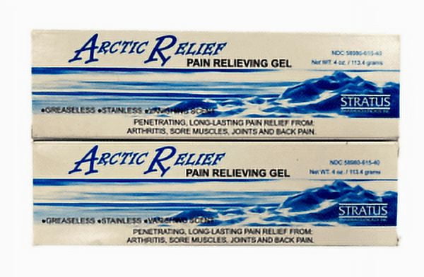 Arctic Relief Gel MENTHOL / CAMPHOR Tube 4 oz Arctic Relief ( 2 pack ...