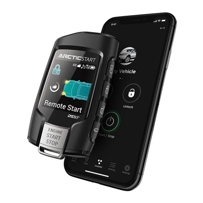 Arctic Start RFX-AR2WQ9-SS 5 Button 2 Way 1 Mile DRX1 LCD Remote System ...