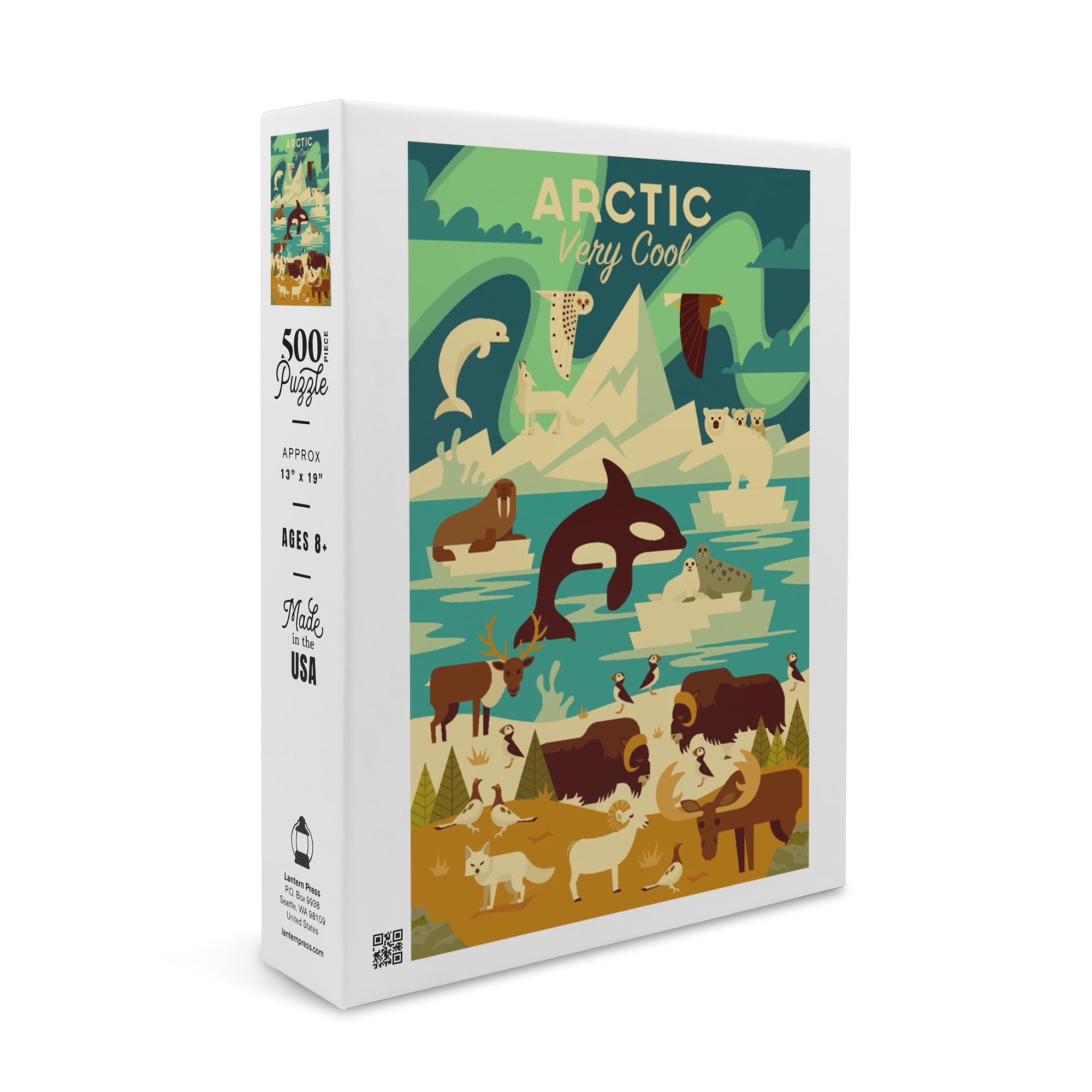 Arctic, Very Cool, Geometric (19x27 inches, Premium 500 Piece Jigsaw ...