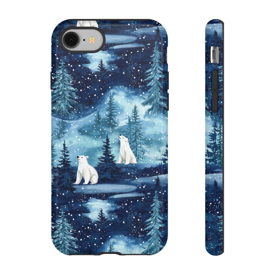 Arctic Winter Christmas Polar Bear Holiday Phone Case with iPhone 17 to ...
