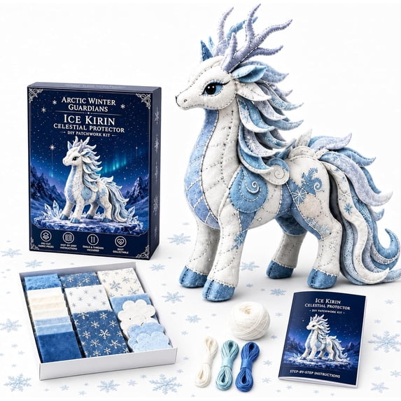 Arctic Winter Guardians DIY Patchwork Kit, Felt Animal Sewing Kit for ...
