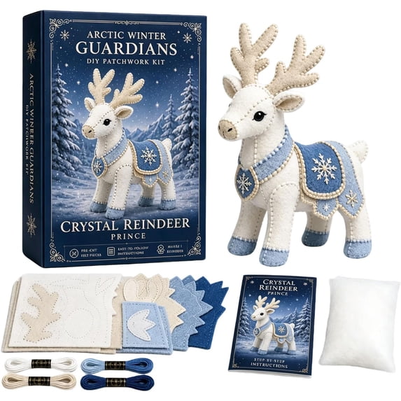 Arctic Winter Guardians DIY Patchwork Kit Felt Sewing Craft Kit, 3D ...