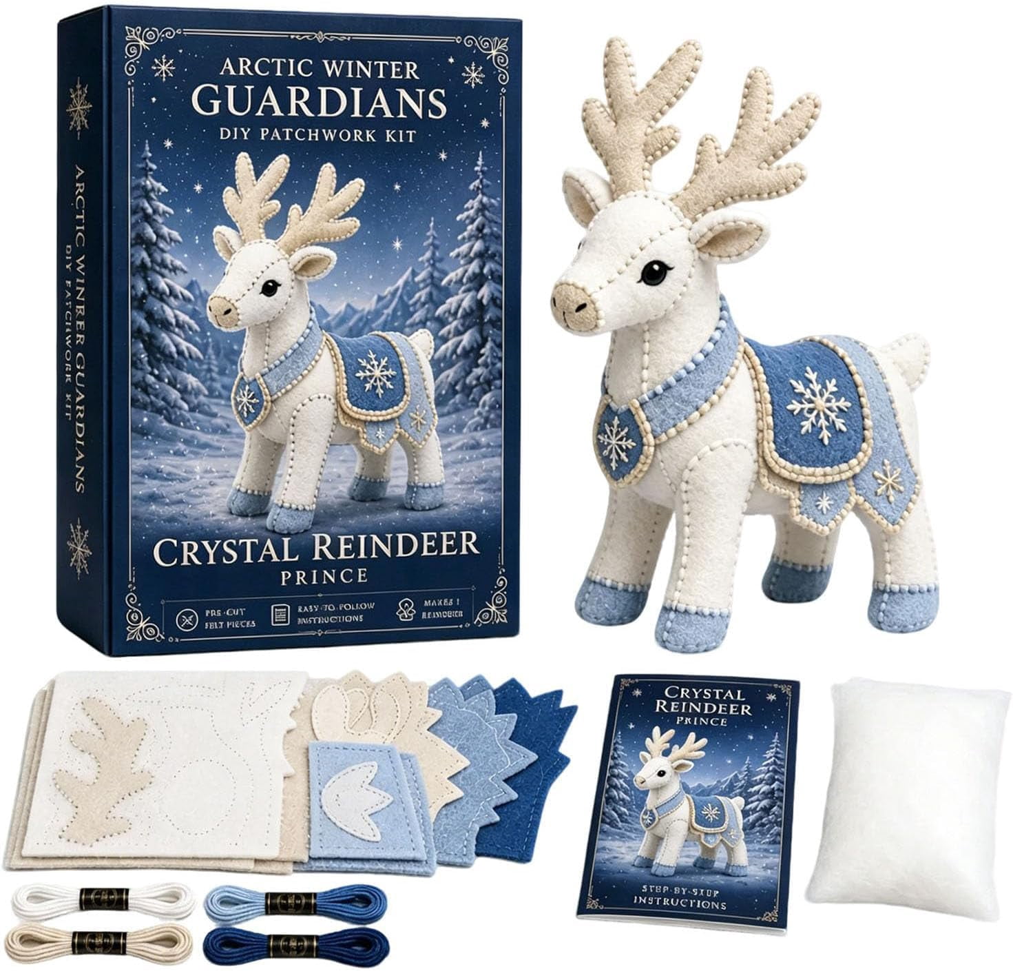 Arctic Winter Guardians DIY Patchwork Kit, Handmade 3D Mythical Plush ...