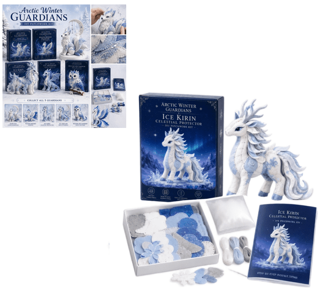 Arctic Winter Guardians DIY Patchwork Kit, Polar Mythical Creature ...