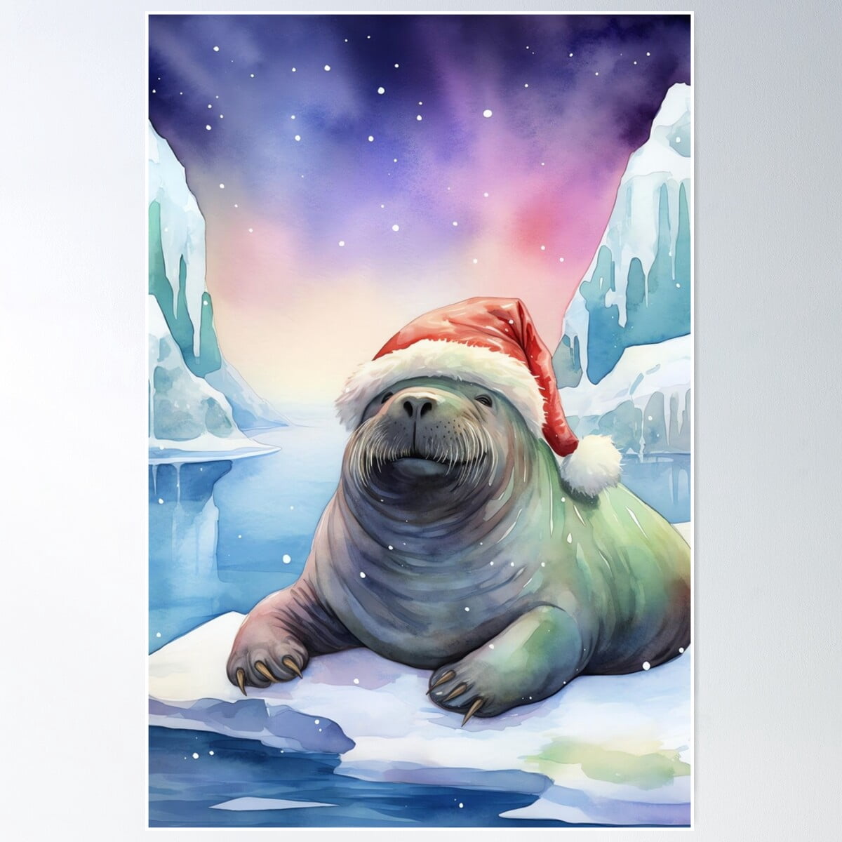 Arctic Wishes Poster Wall Art, Modern Wall Decor For Living Room ...