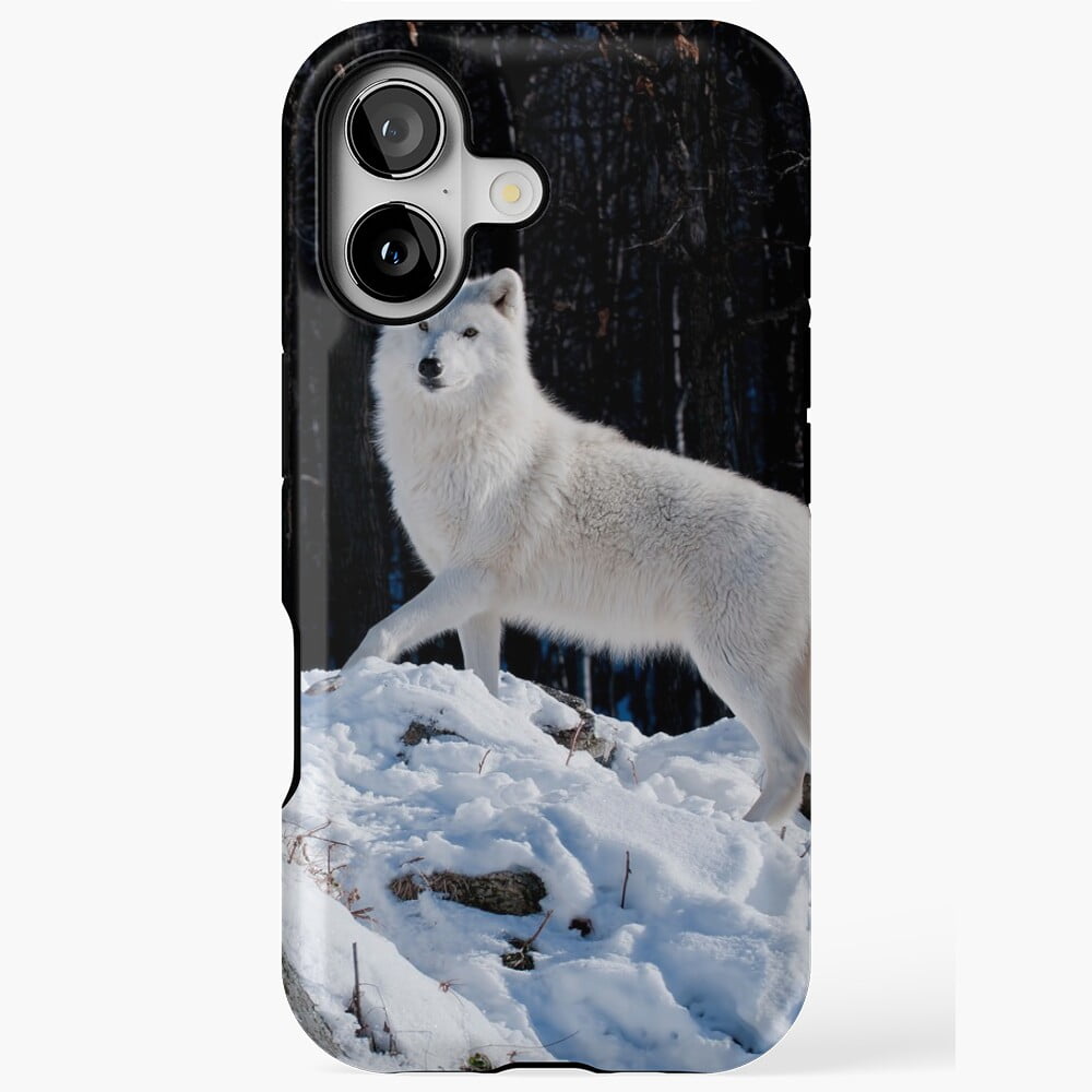 Arctic Wolf Winter Animal Snowy Graphic Phone Case 17 16 15 14 13 12 11 ...