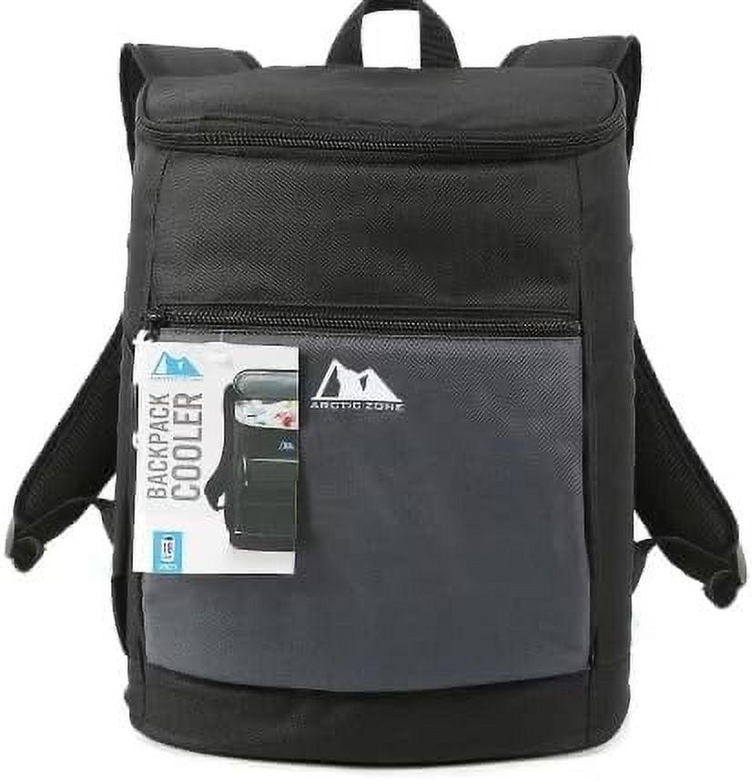 Arctic Zone 18 Can Soft Cooler Backpack, Leakproof Insulation, Front ...