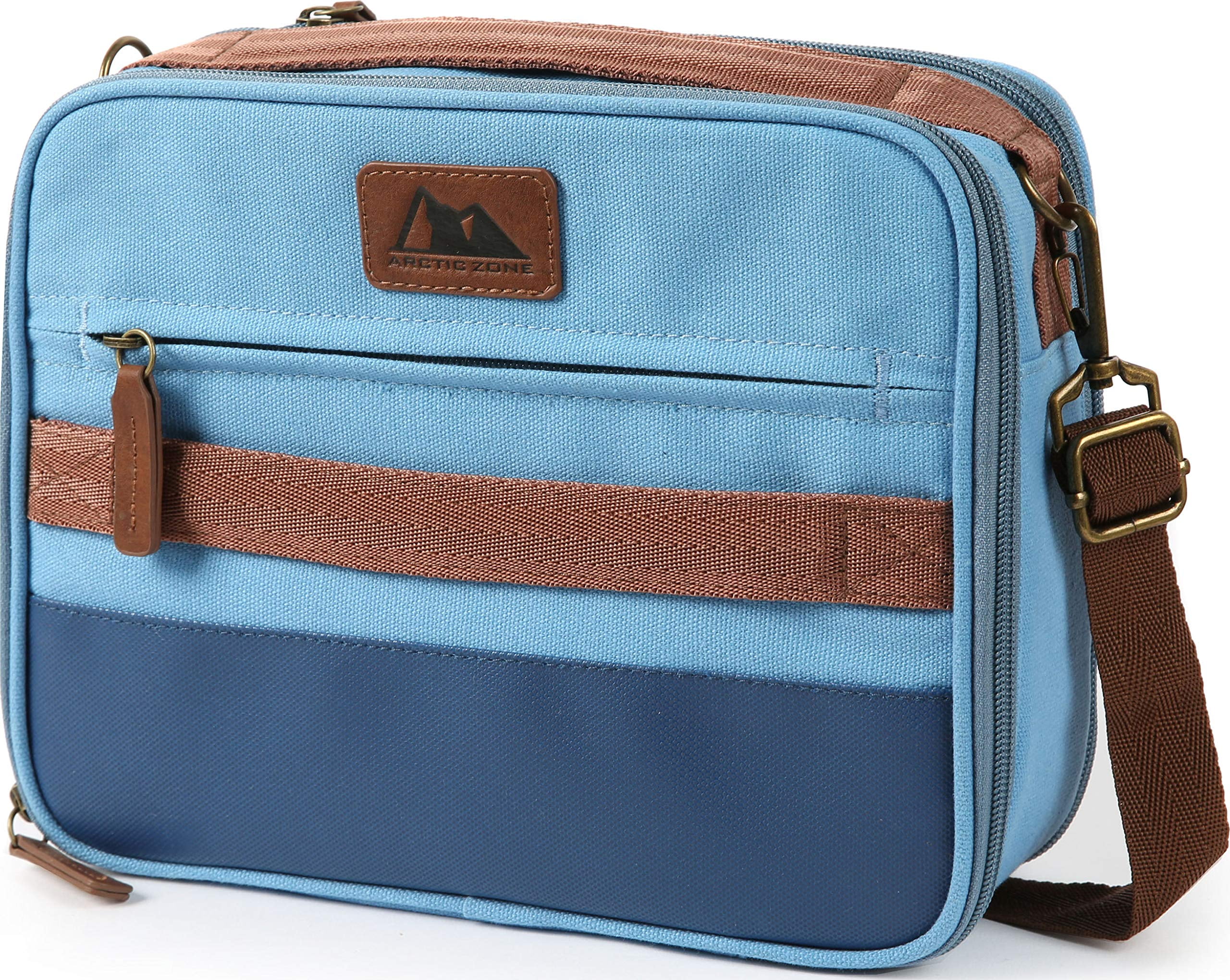 Arctic Zone Canvas Expandable Horizontal Lunch Box with Removable ...