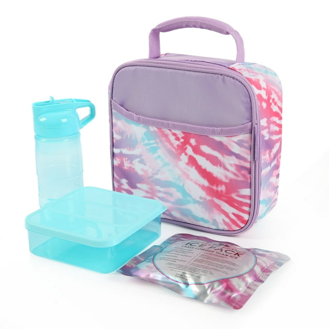 Arctic Zone Cotton Candy Tie Dye Lunchbox Combo, Includes food ...