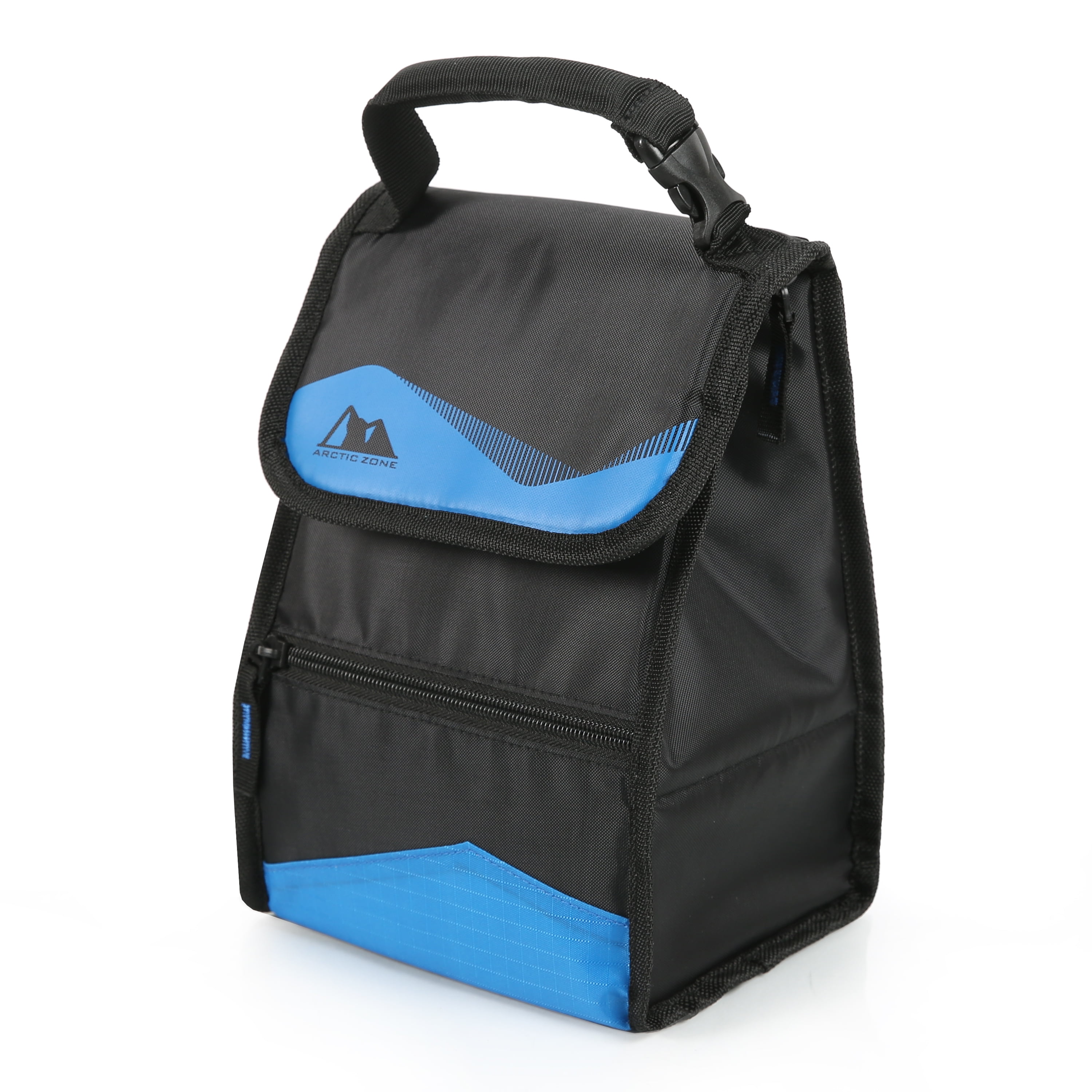 Arctic Zone Power Pack Reusable Lunch Pack with Food Container, Black ...