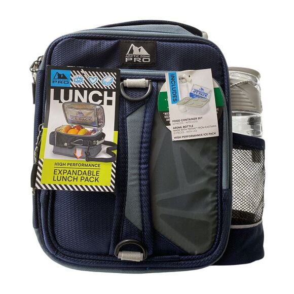 Arctic Zone Pro Expandable Insulated Lunch Pack, with Food Containers ...