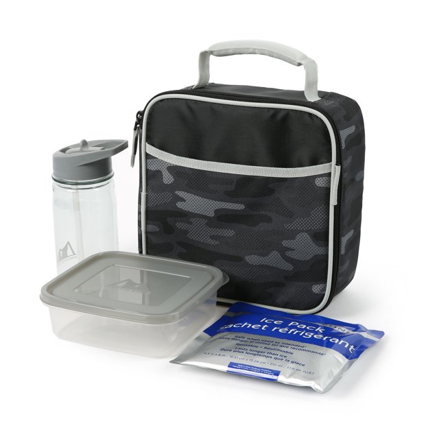 Arctic Zone Upright Reusable Lunch Box Combo with Accessories ...
