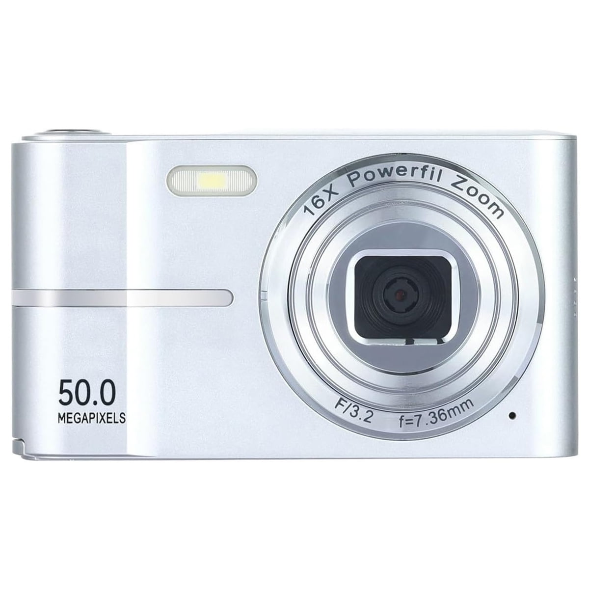 Arcticice 4K Digital Camera, 50MP 16X 7.36mm Fixed Lens Compact Point ...