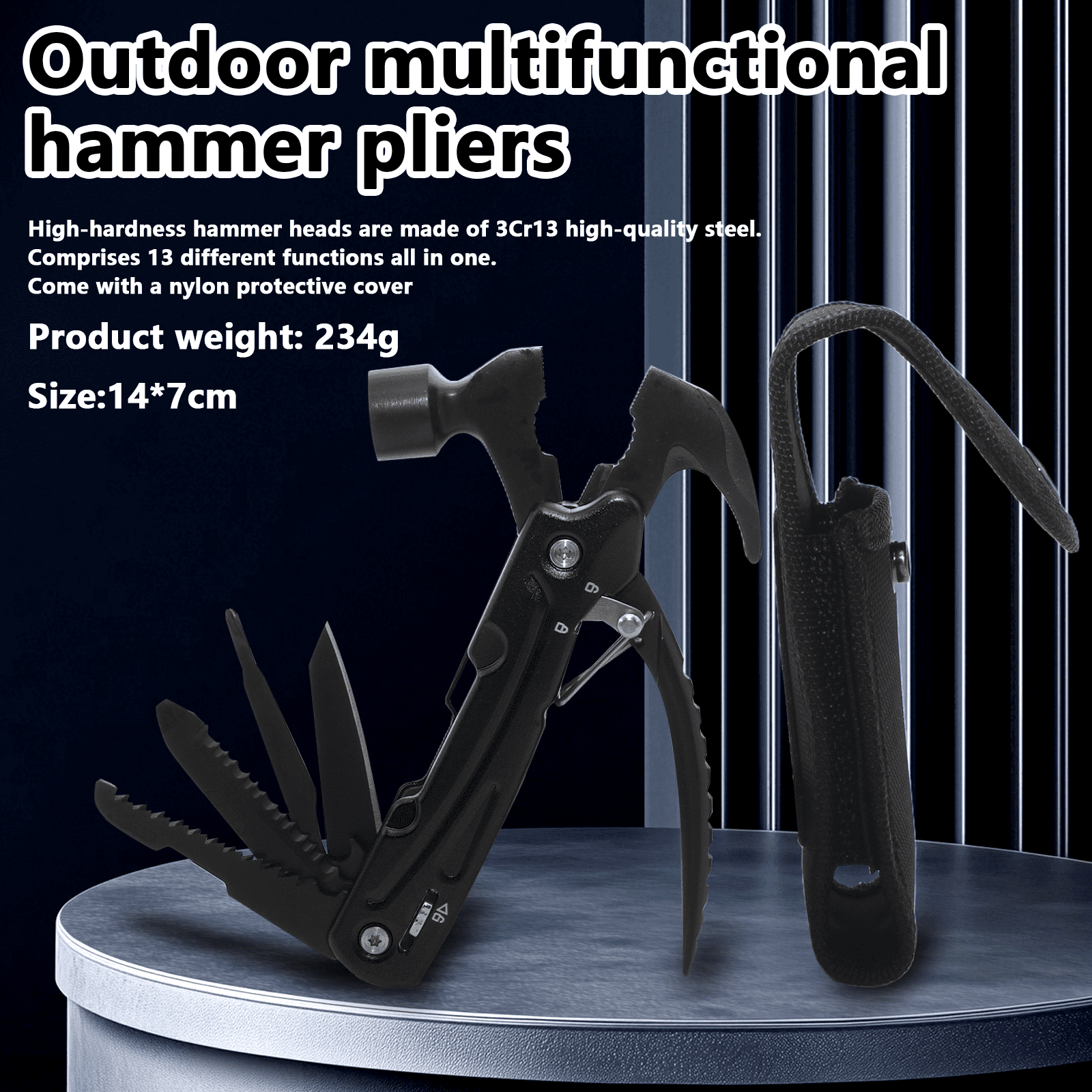 Arcticwind 12-in-1 Multi-Function Survival Hammer – Stainless Steel ...
