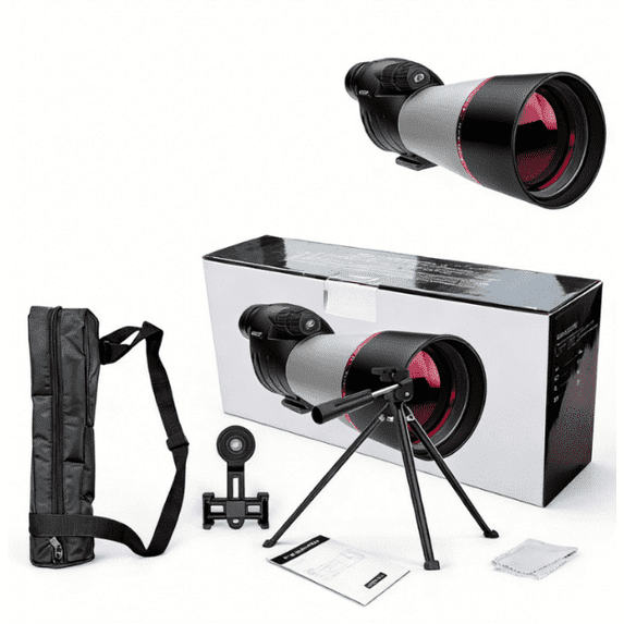 Arcticwind 25-75x60 Spotting Scope,Spotter Scopes with Tripod Carrying ...