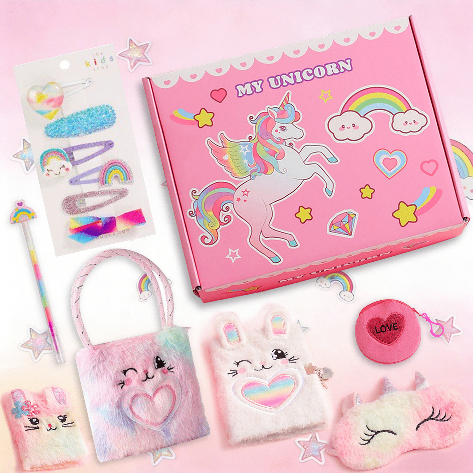 Arcticwind 8X Fluffy Bunny Plush Notebook Gift Box Set,for Multi ...