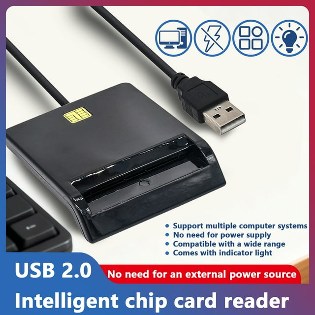 Arcticwind USB 2.0 CAC Smart Card Reader - Military Grade DOD Common ...