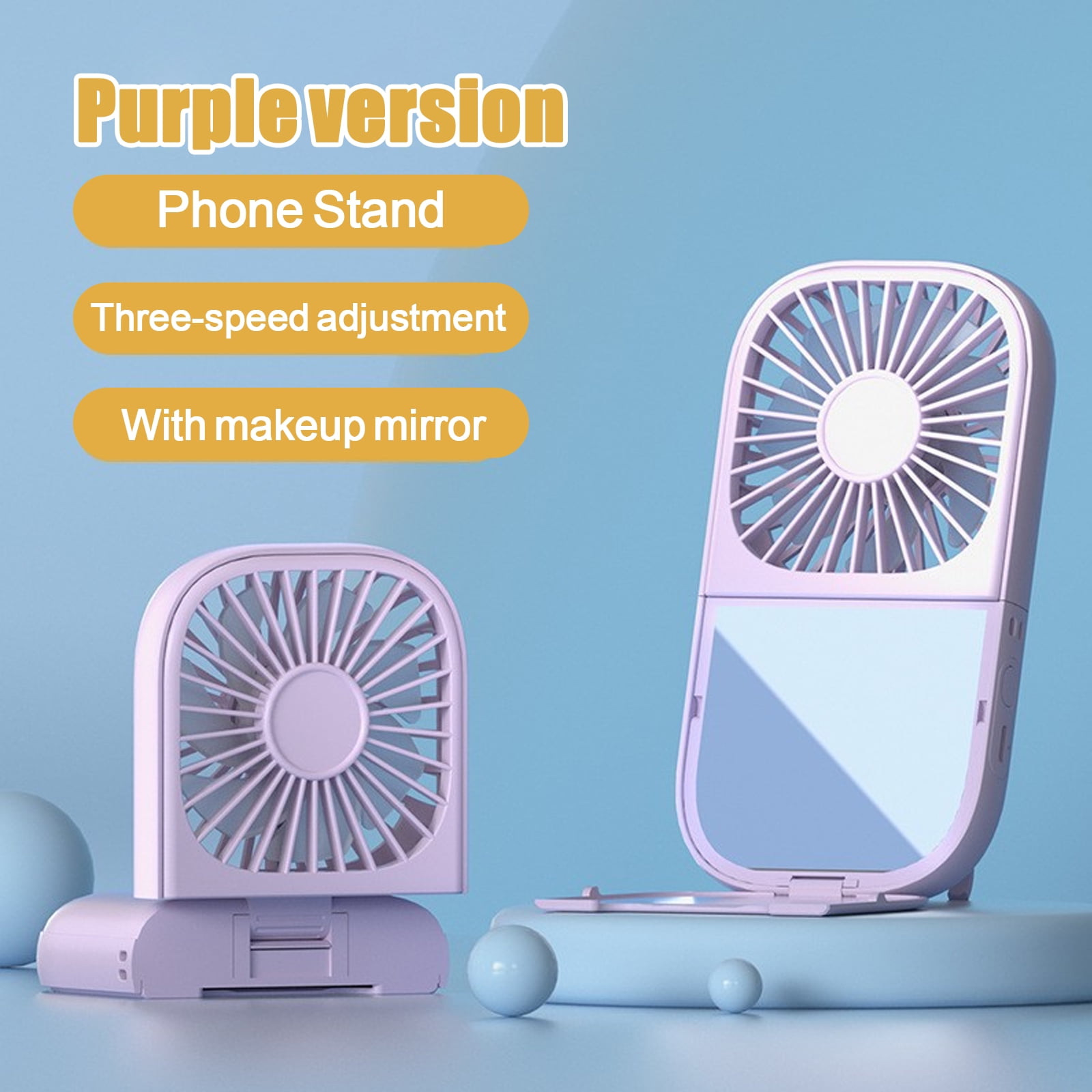 Arcticwind Upgraded Handheld Mini Fan, Foldable Neck Fan with 3 Speeds ...